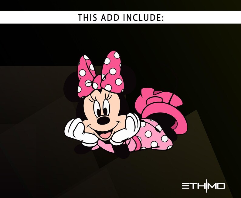 Minnie Cutout, Cute Minnie Cutout Decor, Minnie Party Decoration Theme ...