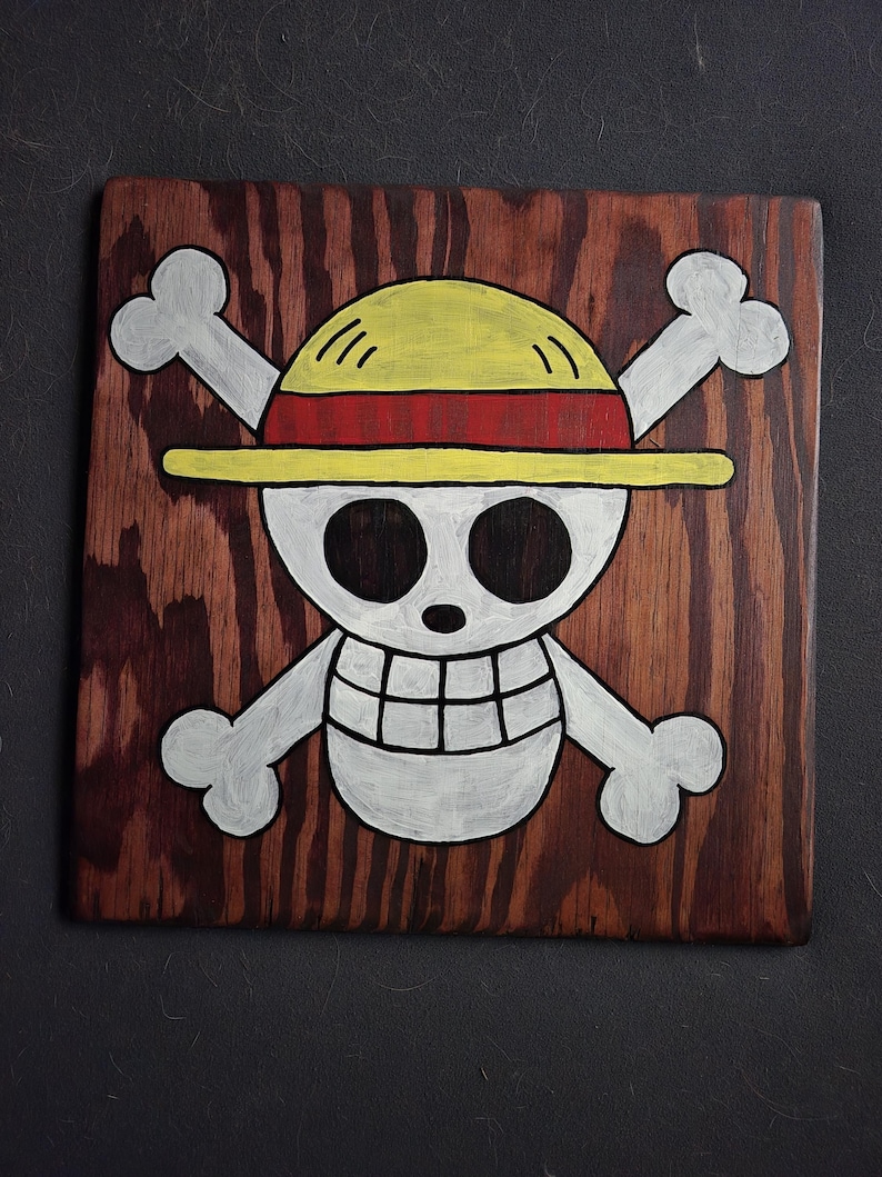 One Piece Straw Hat Jolly Roger - Etsy