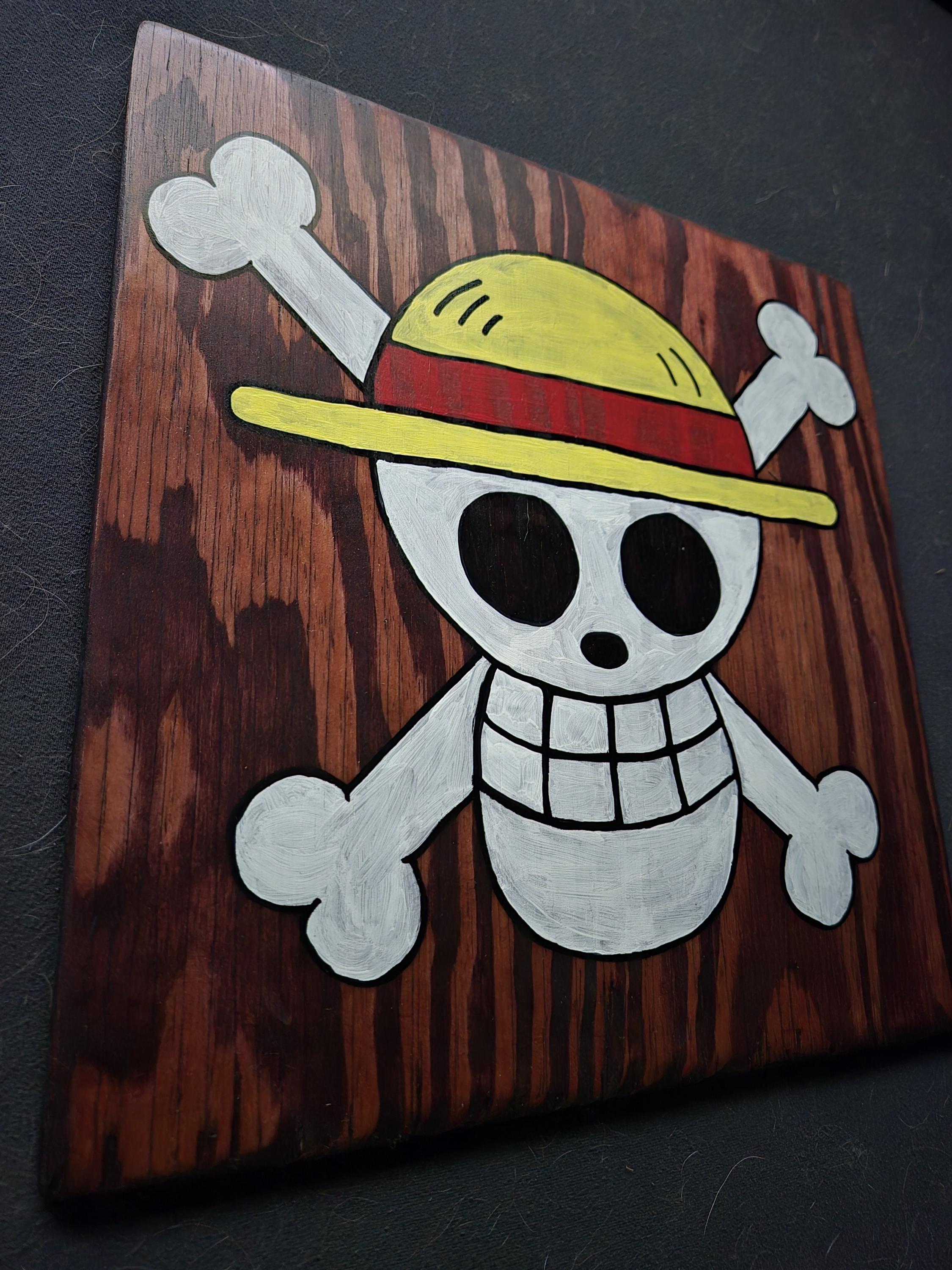 One Piece Straw Hat Jolly Roger - Etsy
