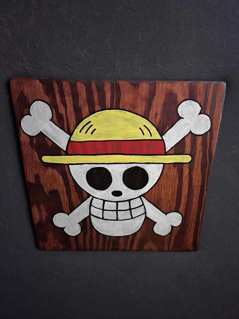 One Piece Straw Hat Jolly Roger - Etsy