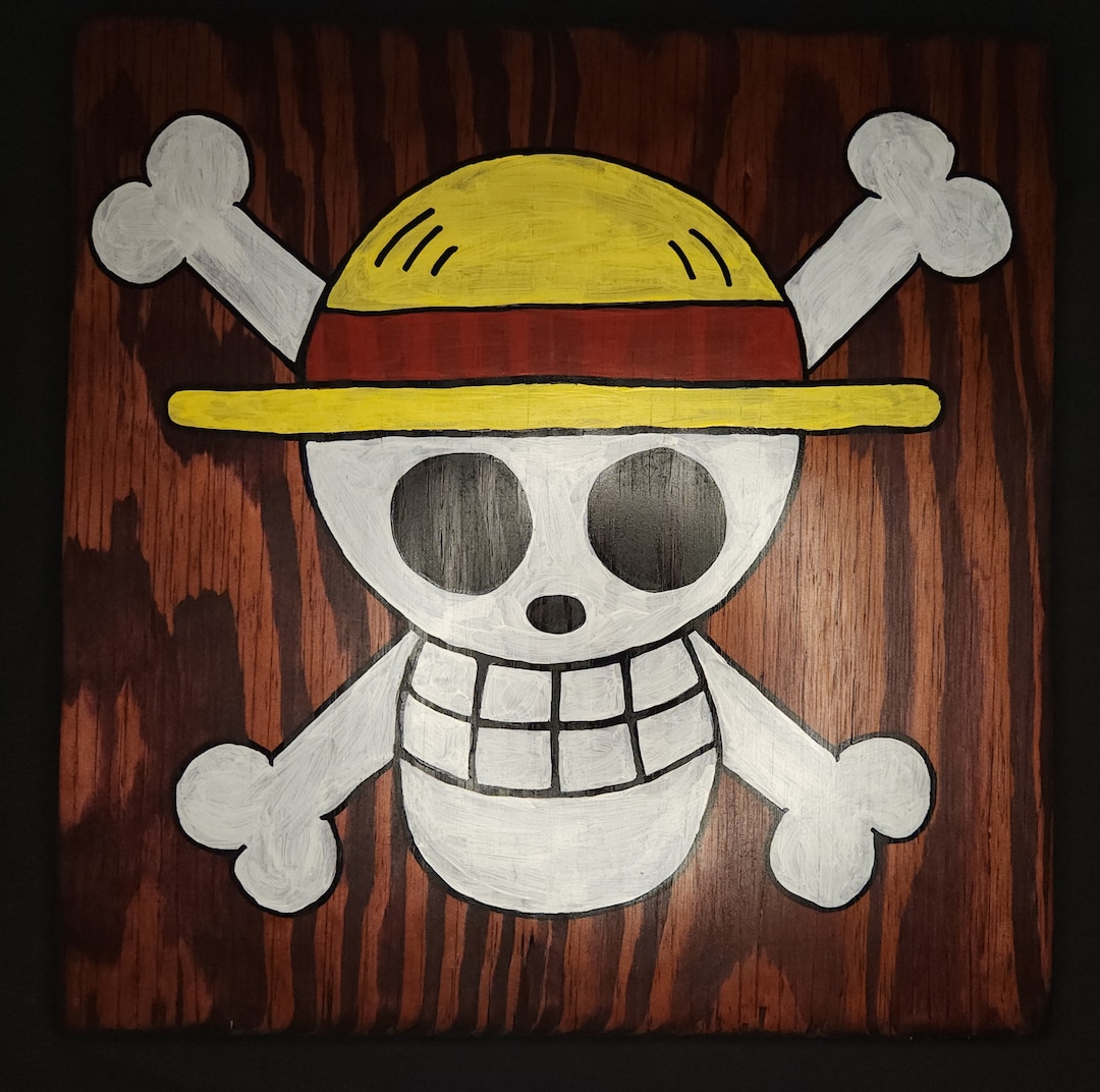 One Piece Straw Hat Jolly Roger - Etsy