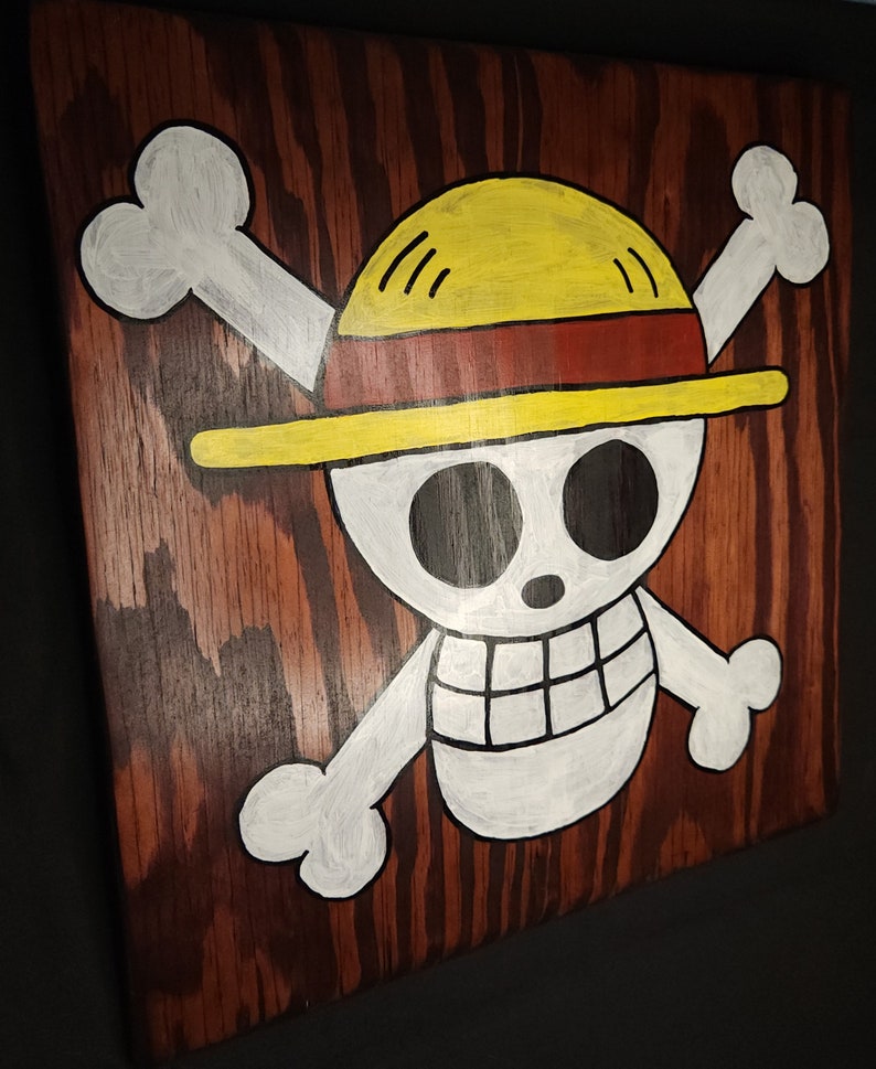 One Piece Straw Hat Jolly Roger - Etsy