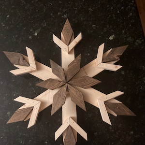 Handmade Wooden Snowflake - Etsy