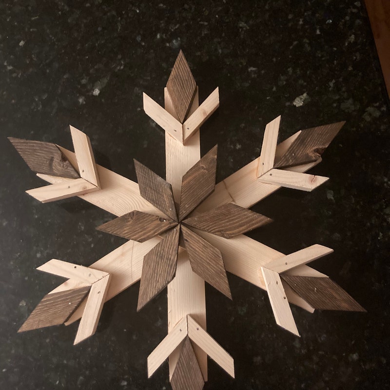 Wooden Snowflake - Etsy