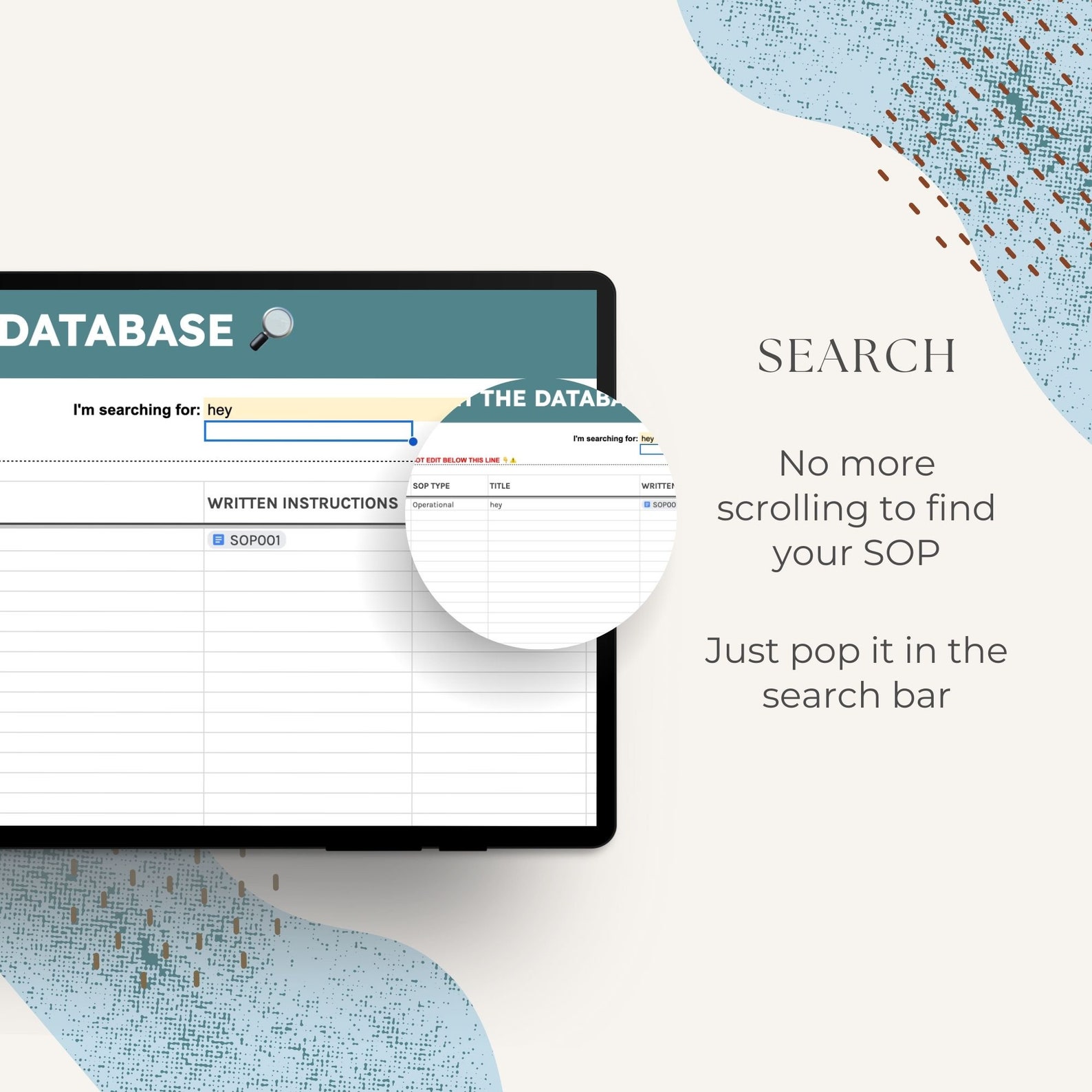 Customizable Digital SOP Tracker | Editable Googlesheet | Google Sheet ...