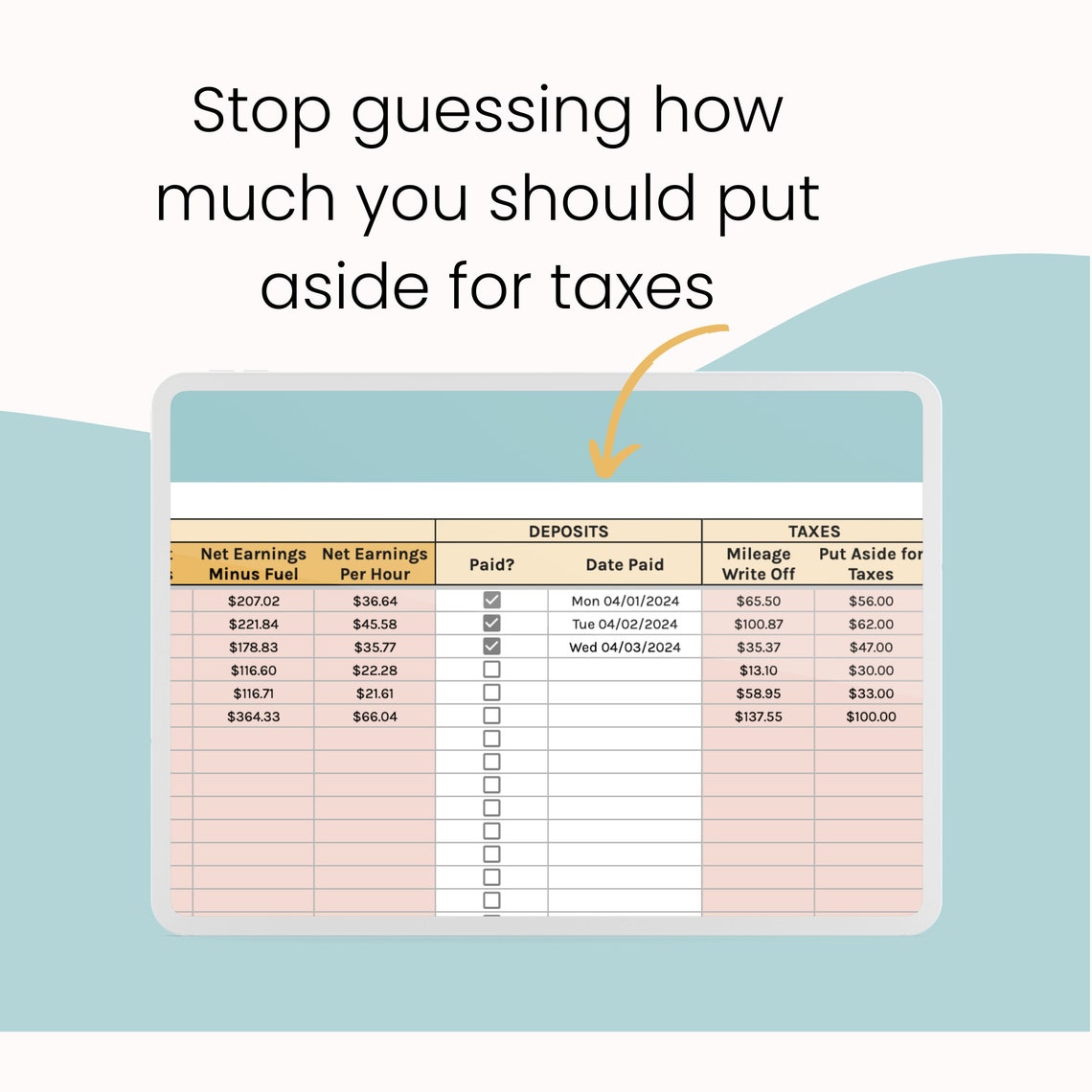 Delivery Driver Income and Expense Tracker, Mileage Log Spreadsheet ...
