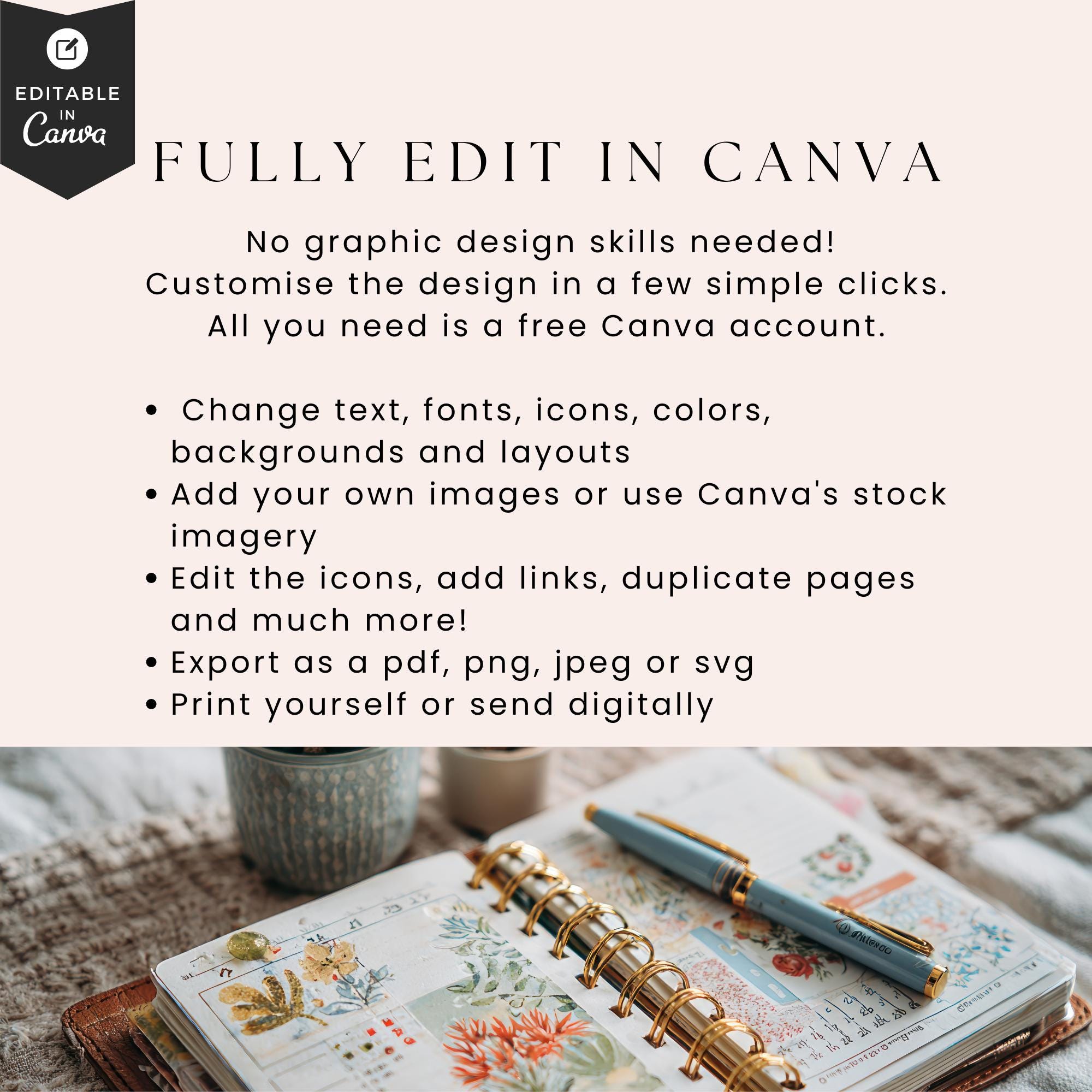 Canva Quick Links Landing Page | Link in Bio Template for Canva - Etsy