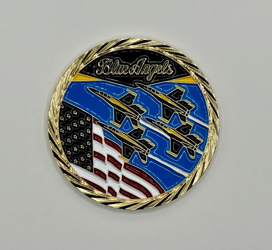 U.S. Navy Blue Angels Challenge Coin - Etsy