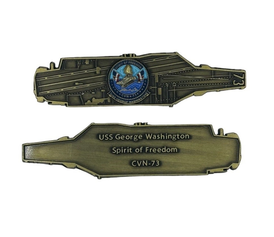 USS George Washington CVN-73 Challenge Coin Carrier Shape - Etsy