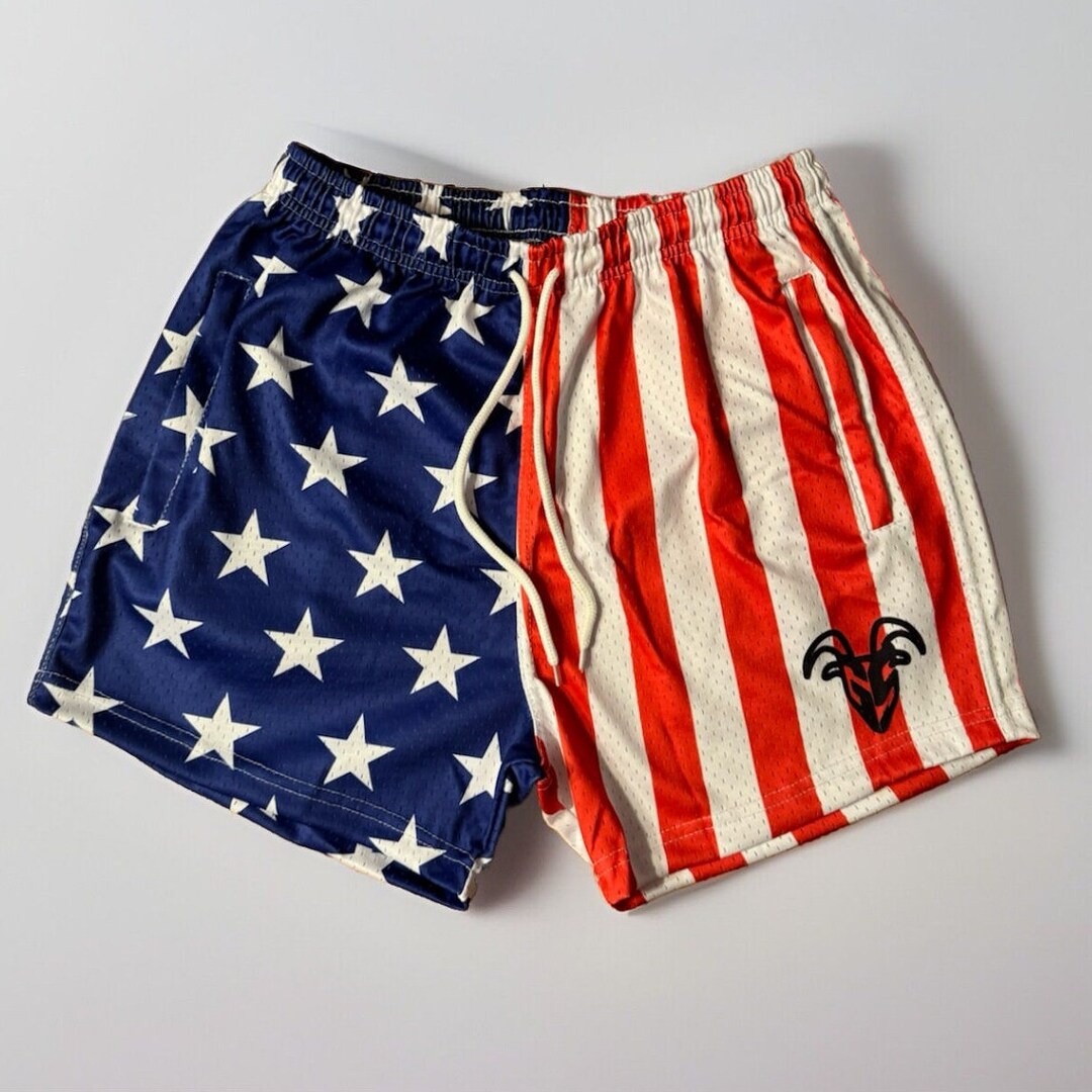 Men's Goat Strength Mesh Shorts / Men's Shorts 5 Inch Inseam American ...