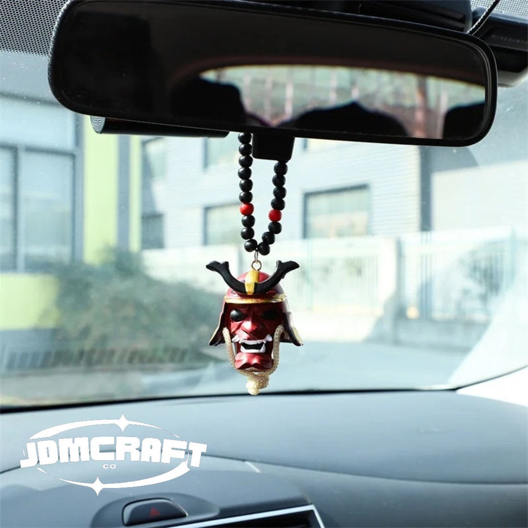 Japanese Oni Samurai, Car Hanging Pendant Samurai, Car Rear View Mirror ...