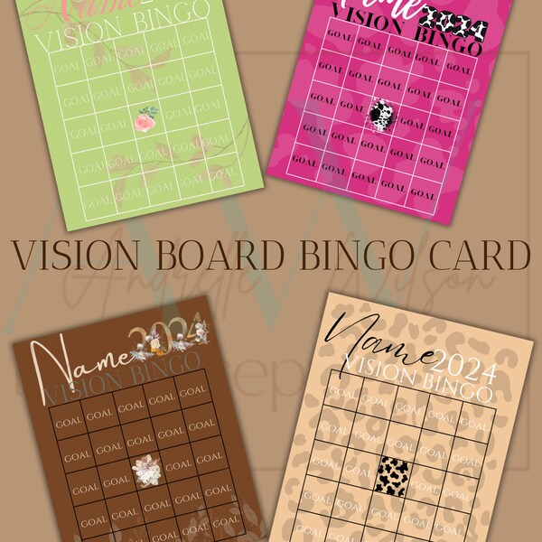 Bingo Vision Card - Etsy