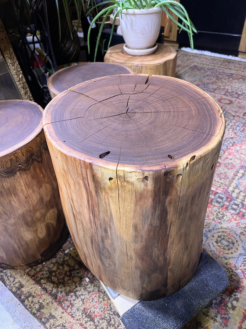 Live Edge Walnut Stump Table - Etsy