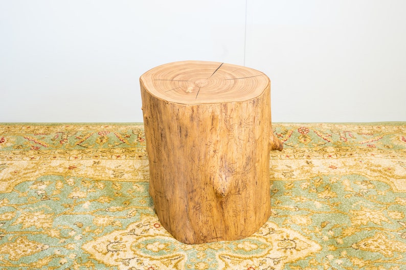 Red Elm Live Edge Stump Table Side Table End Table - Etsy