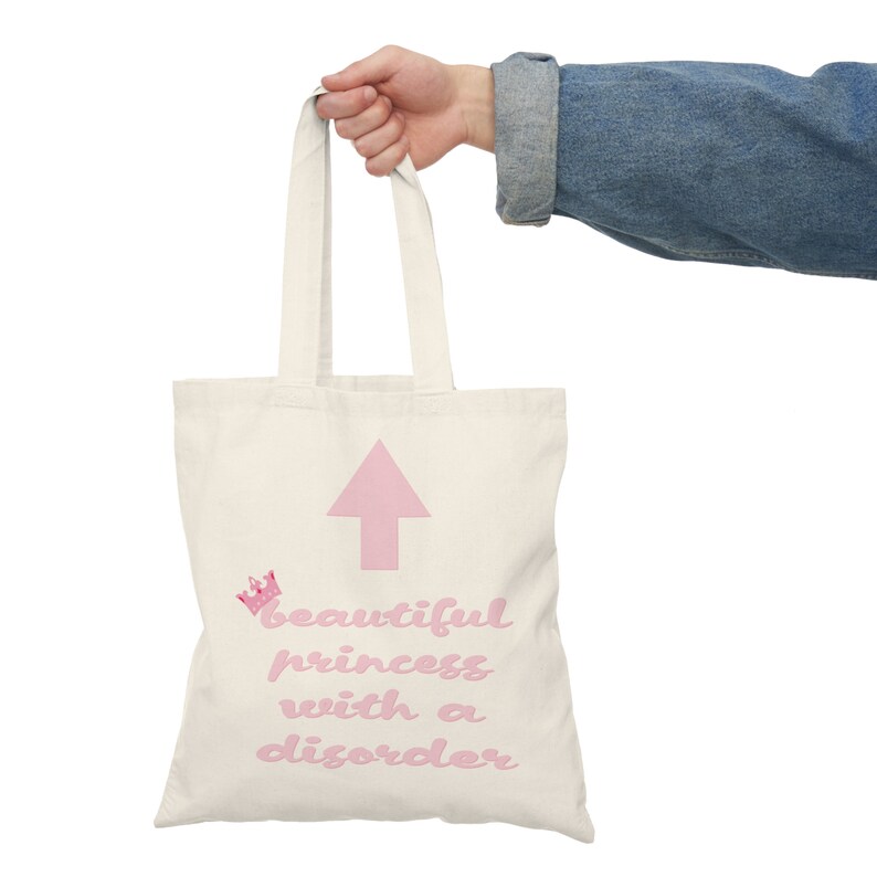 BPD Beautiful Princess Natural Cotton Tote Bag Cute Funny Mental Health ...