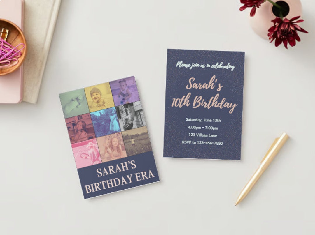 Printable Taylor Swift Eras Tour Inspired Party Invitation Template - Etsy