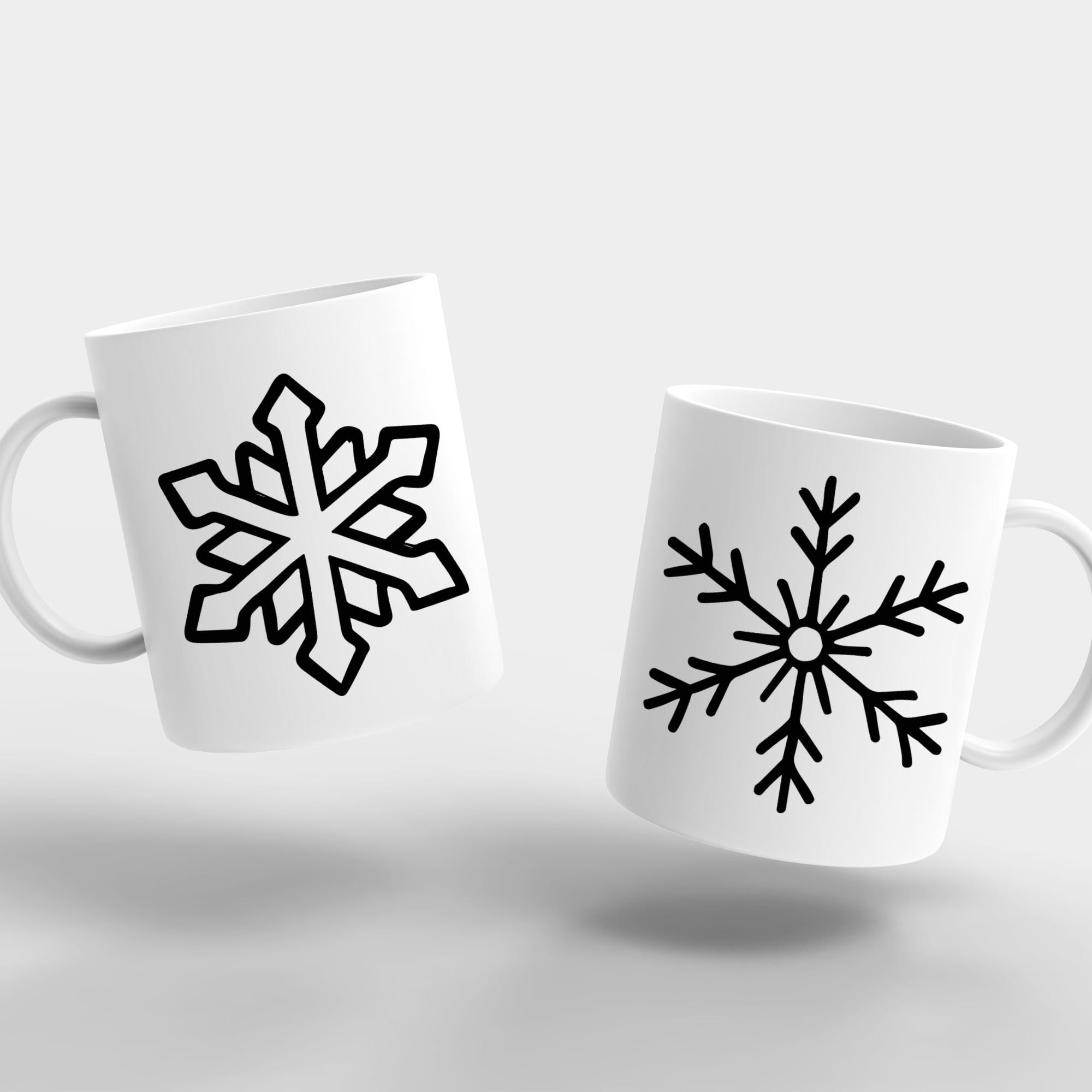 Snowflake Clipart Bundle: Winter SVG, PNG Cut Files (instant Download ...