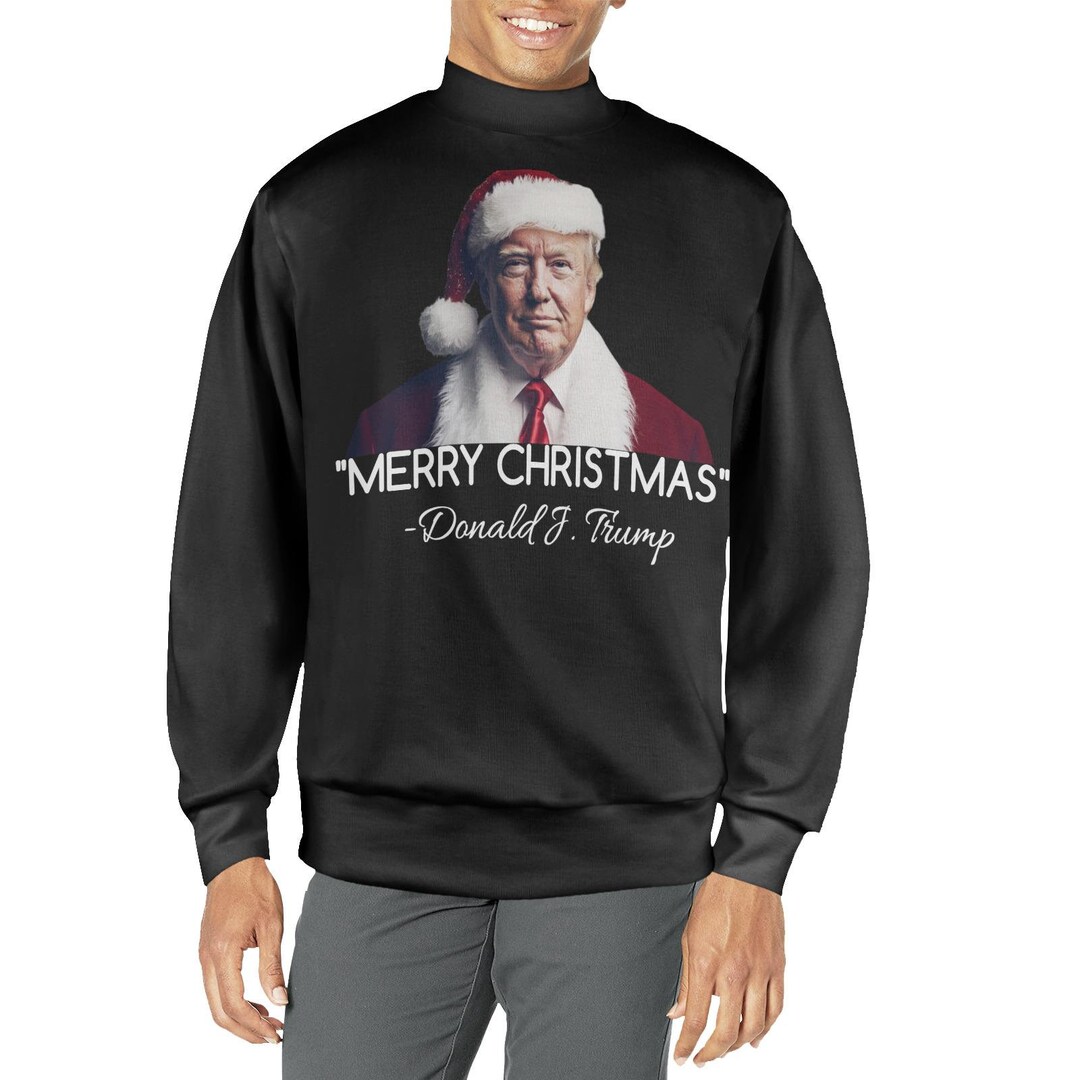 Trump Christmas Sweater, Mens Trump Sweatshirt, Trump Shirt, Merry ...
