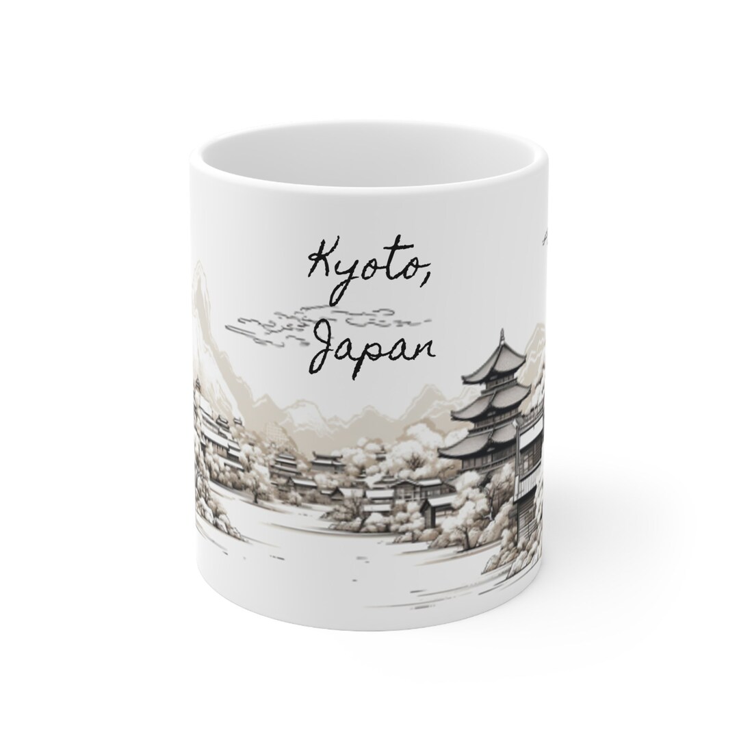 Kyoto Japan Coffee Mug, Japanese Gift, Matcha Mug, Traveler Coffee Mug ...