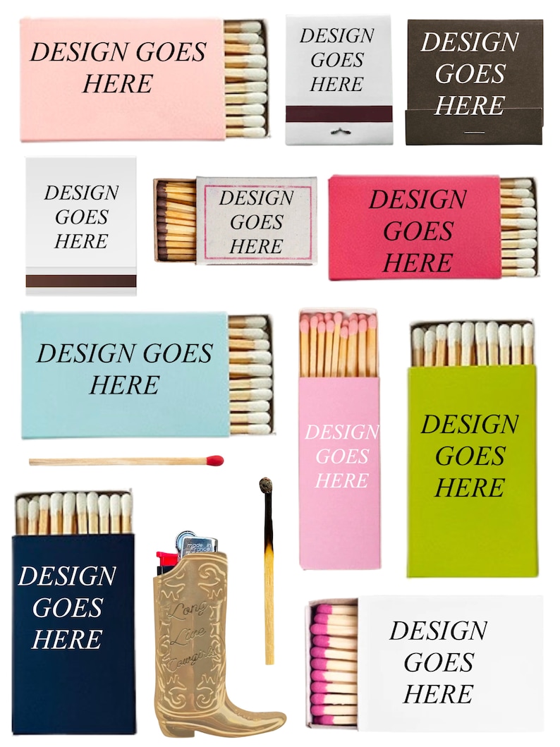 Pink Blank Matchbox Template - Etsy
