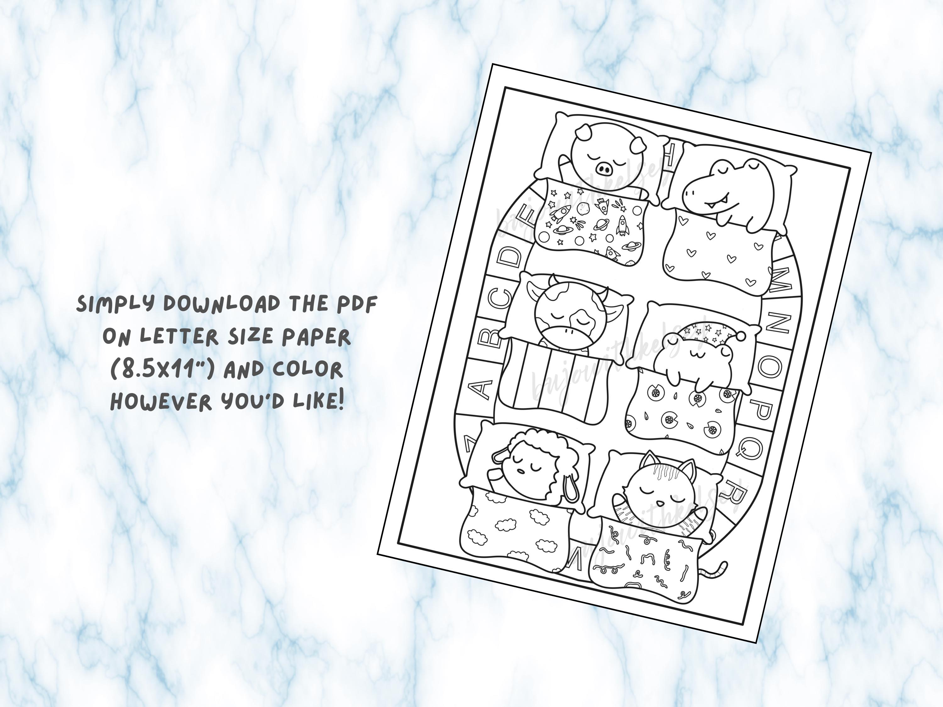 Coloring Sheet: Nap Time Coloring for Adults Coloring Pages for Kids ...