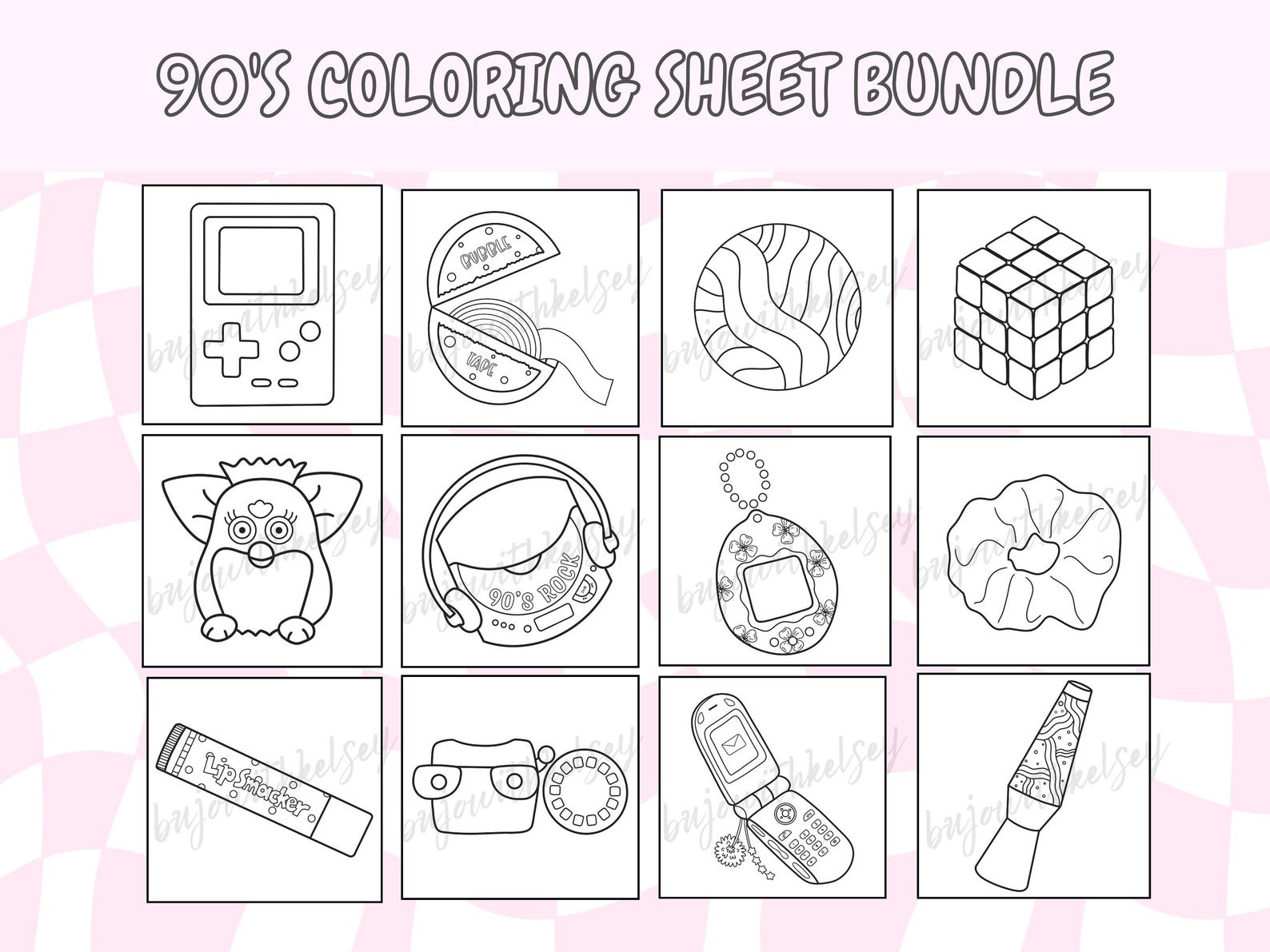 90s Coloring Pages for Adults Coloring Books for Kids Coloring Sheets ...