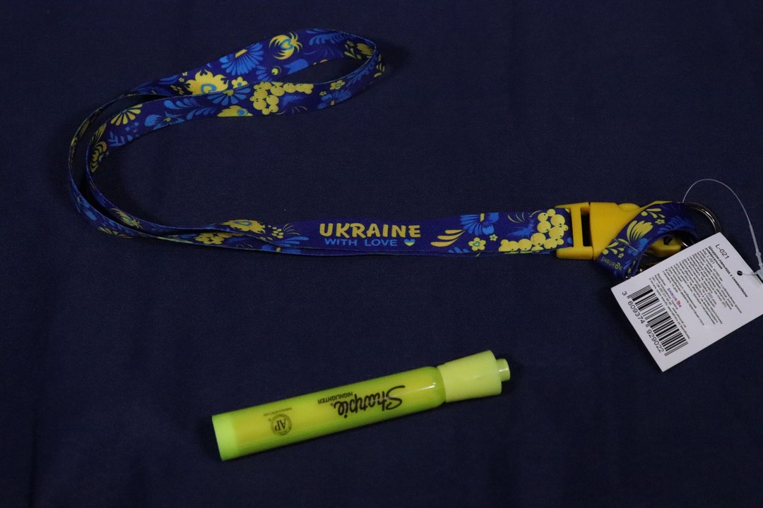 Blue and Yellow Patriotic Attachment Lanyard - Etsy