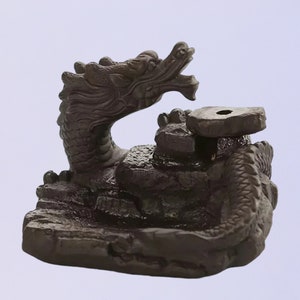 Dragon Incense Burner Backflow Cone Incense Holder Black - Etsy