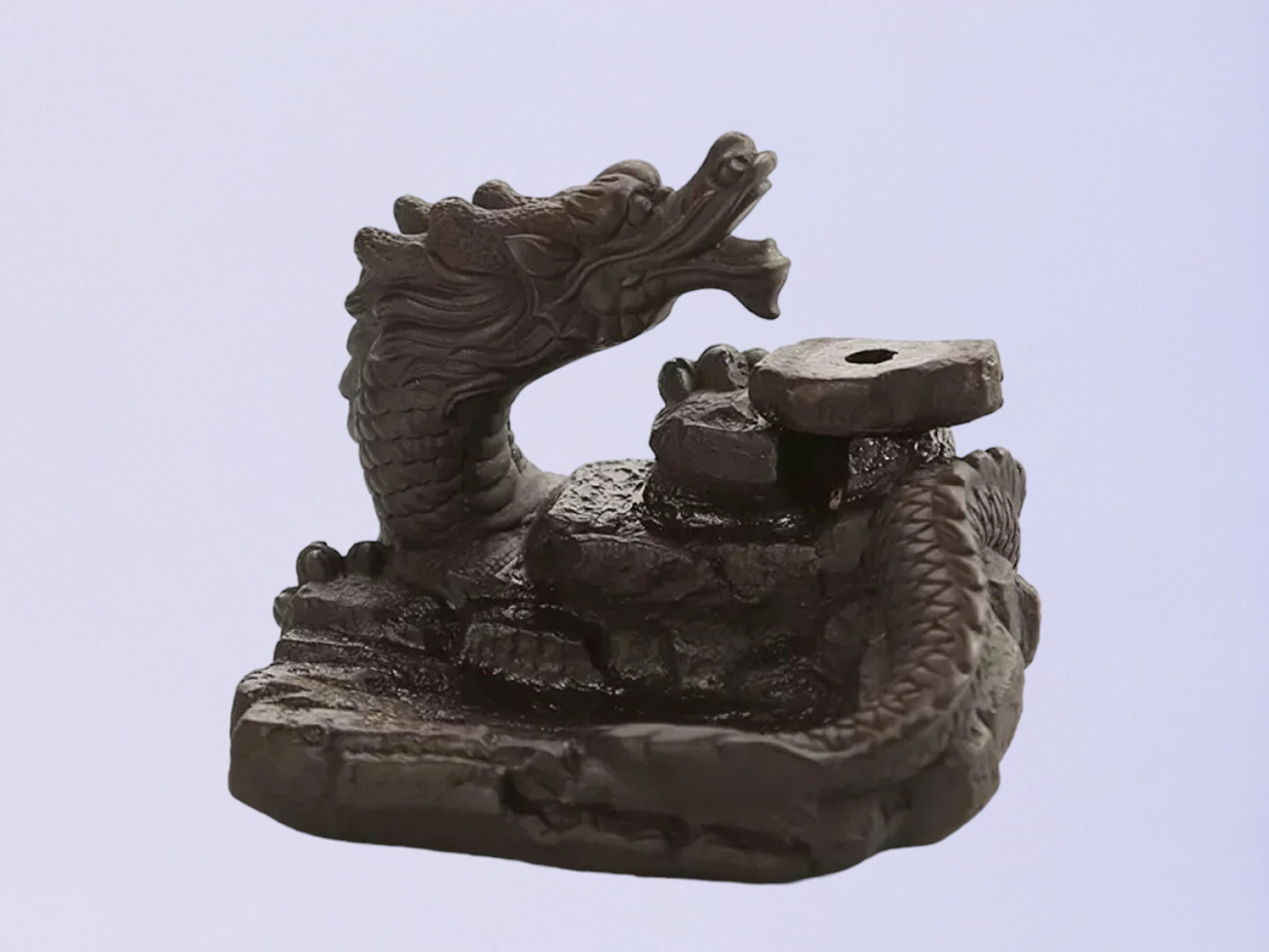 Dragon Incense Burner Backflow Cone Incense Holder Black - Etsy