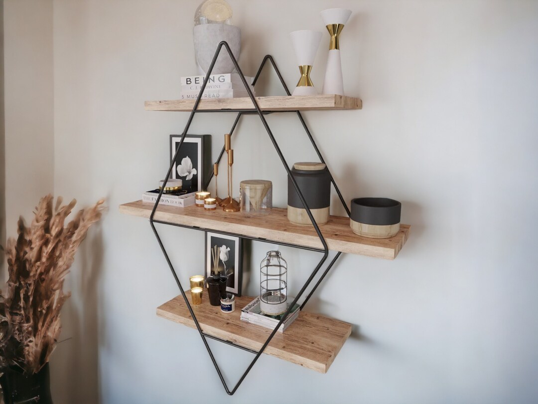Large Prism Wall Shelf Versatile Kitchen, Bathroom, or Bookshelf ...
