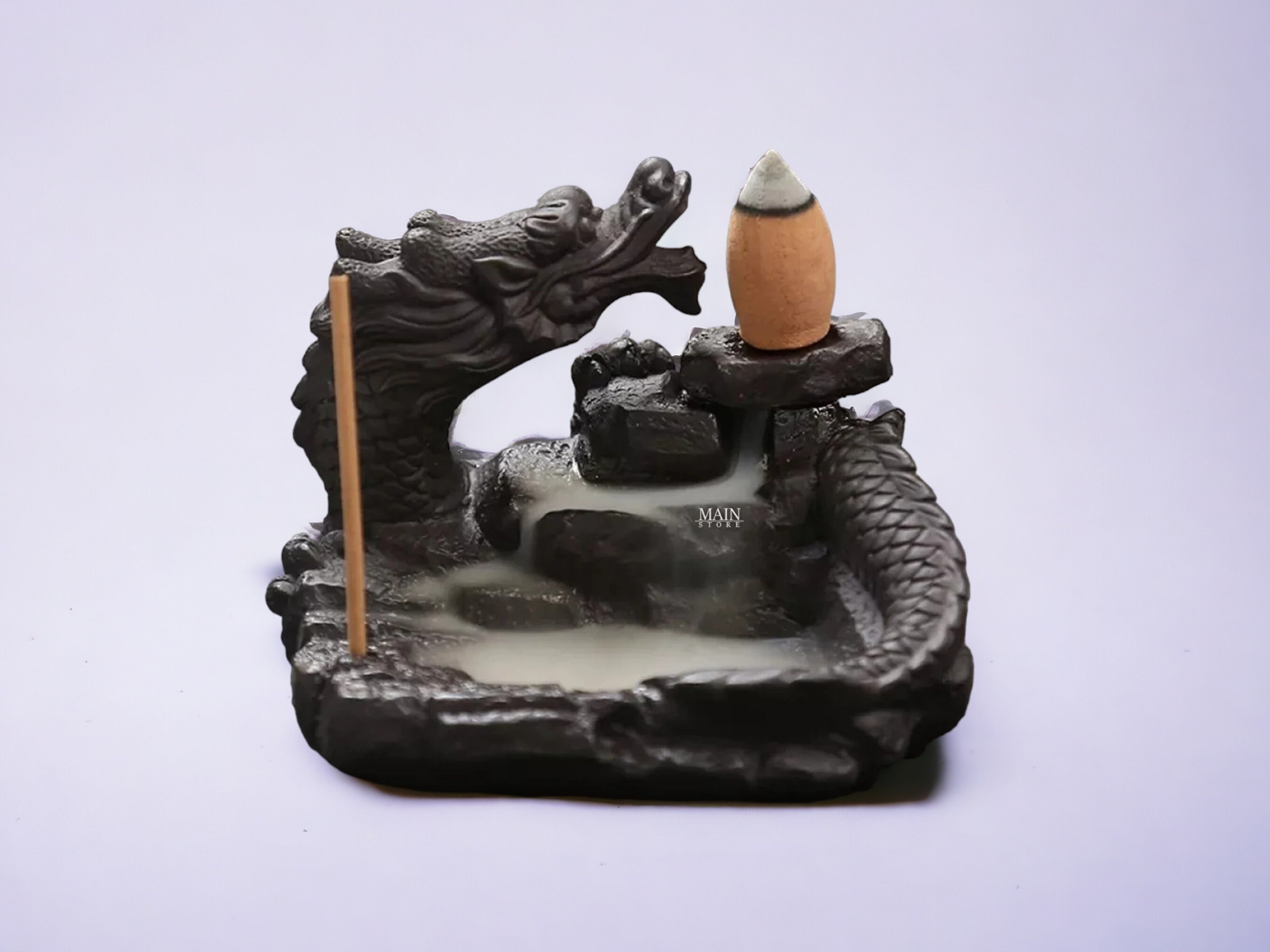 Dragon Incense Burner Backflow Cone Incense Holder Black - Etsy