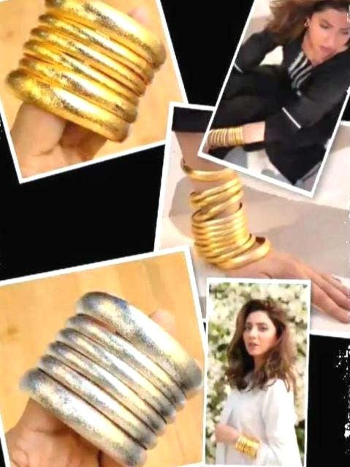 Trending Mahira Khan Silver Shine Bangles – Elegant Traditional Bangle ...
