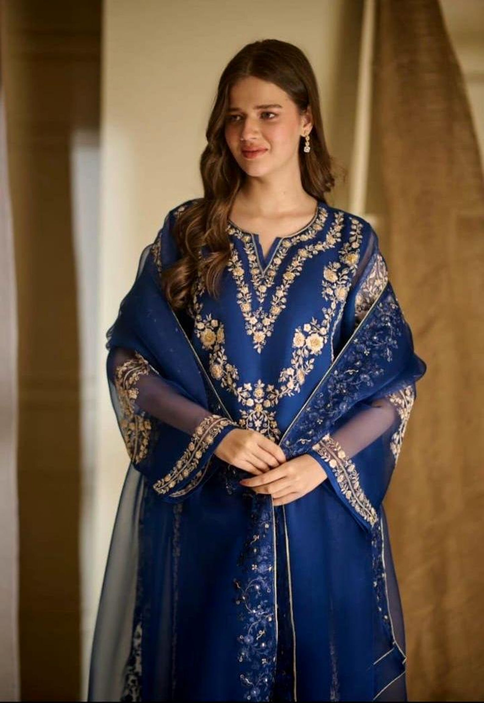 Elegant Khaadi Net Embroidered Suit | Pakistani Formal and Party Wear ...