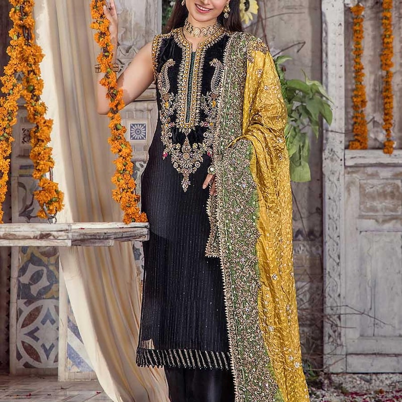 Yellow Dupatta - Etsy