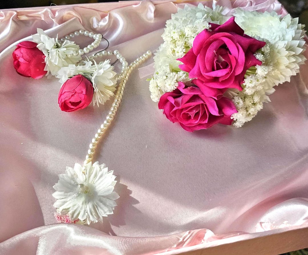 Fuchsia Pink Handmade Gajray Set | Handmade Wedding Bangles and ...