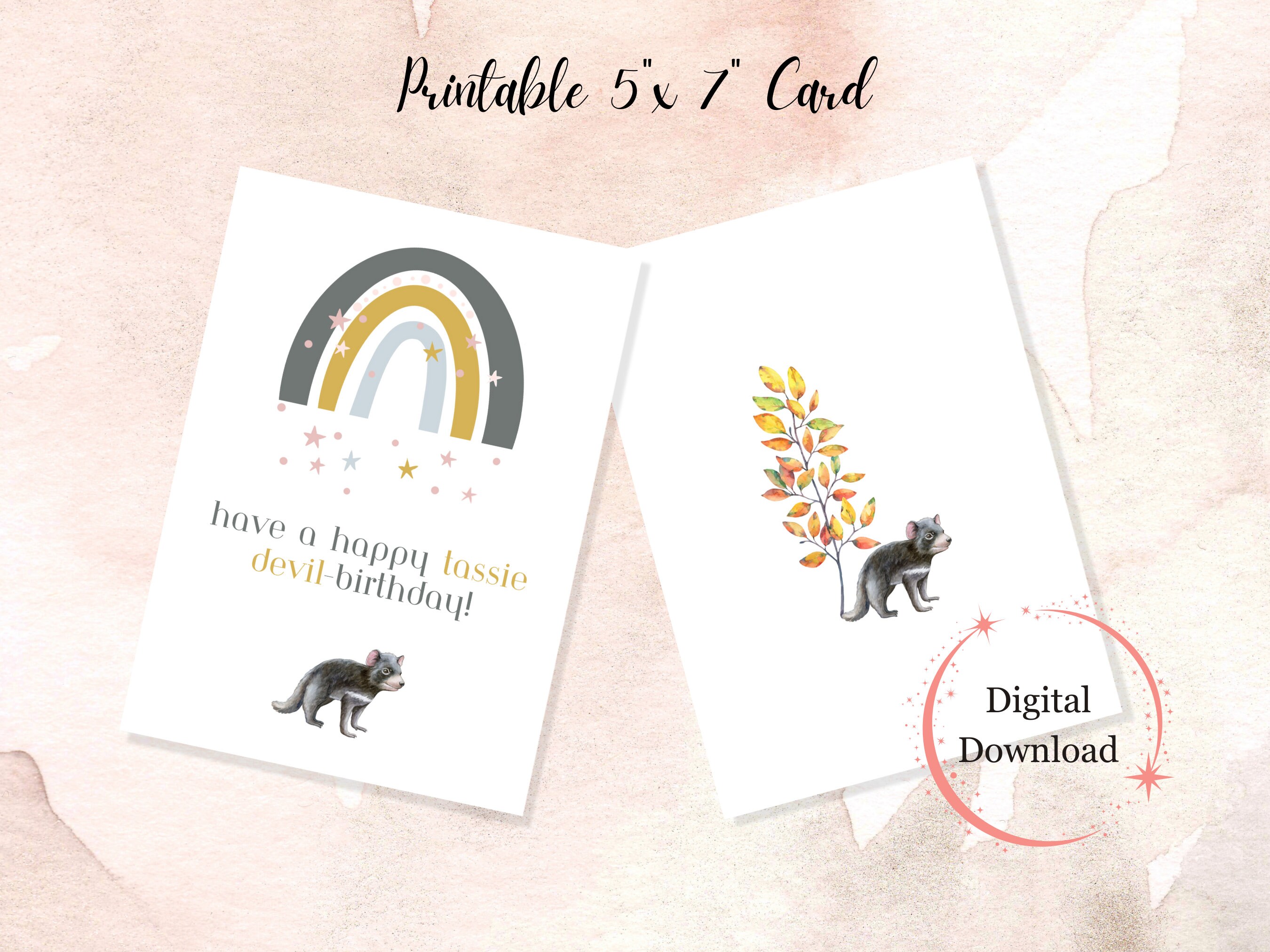 Have A Happy Tassie Devil Birthday Animal Birthday Card Happy Birthday ...