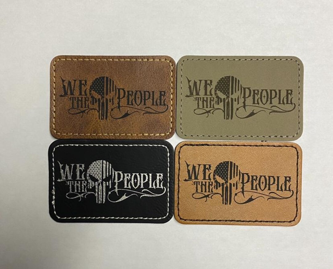 We the People Leather Patch - Etsy