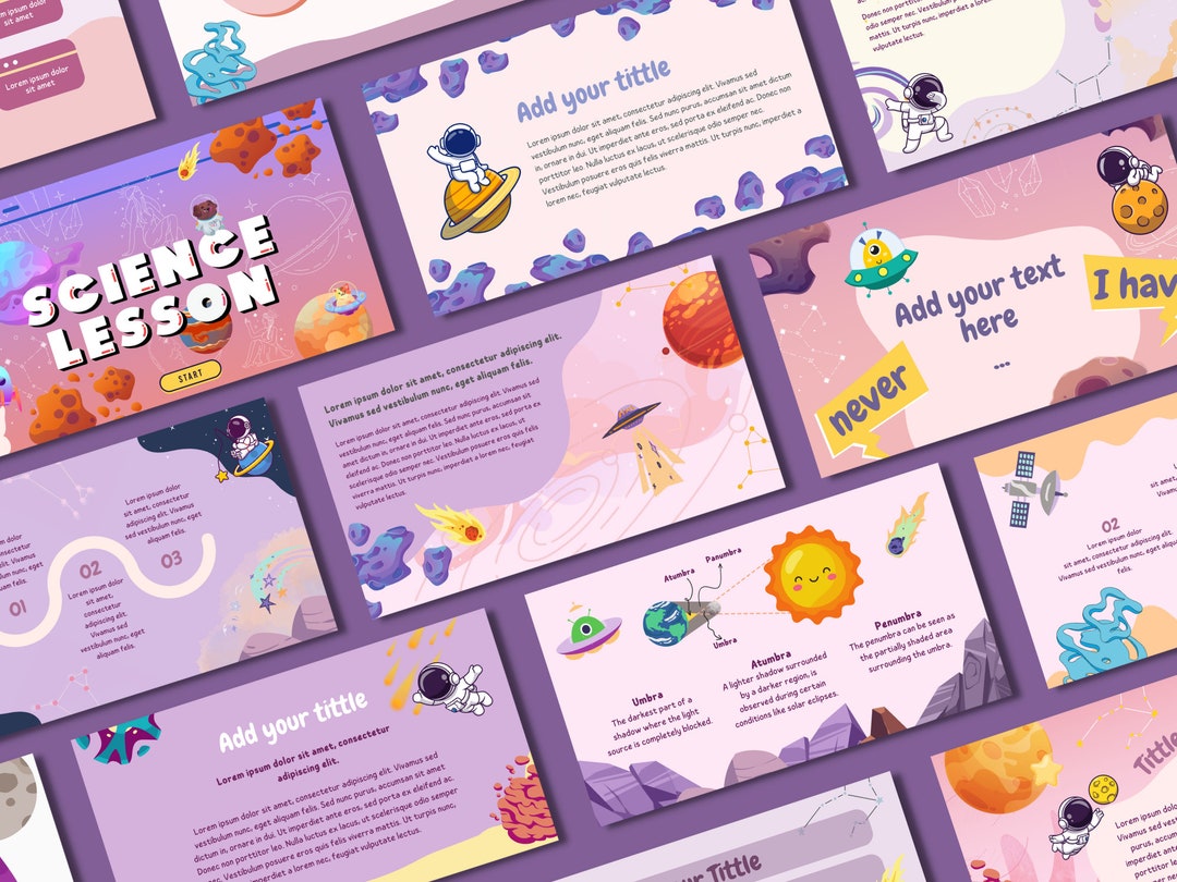 Galactic Adventures: Cute Space Theme Powerpoint for Kids Kids ...