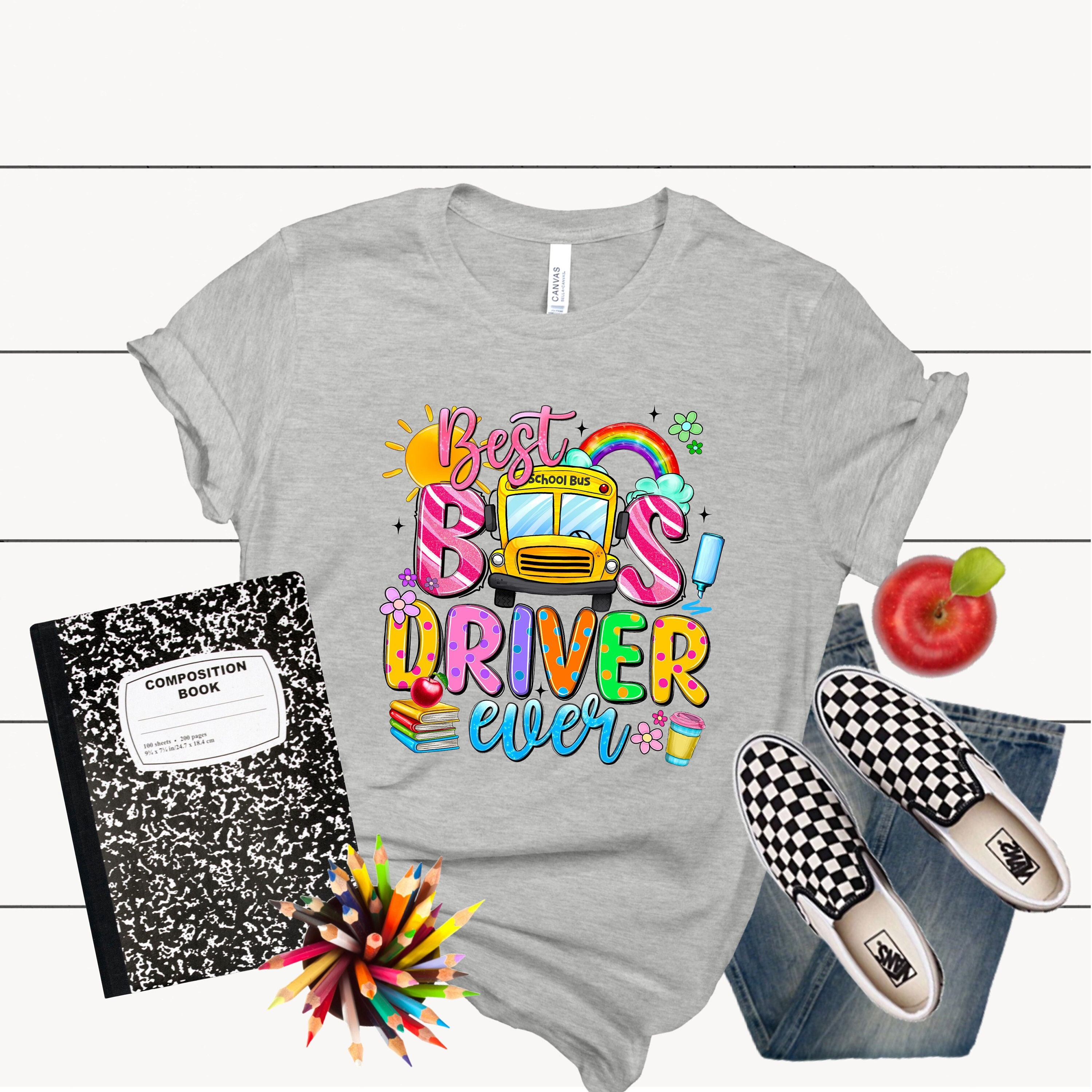 Best Bus Driver Ever Shirt, School Bus Driver Shirt, Appreciation Gift ...