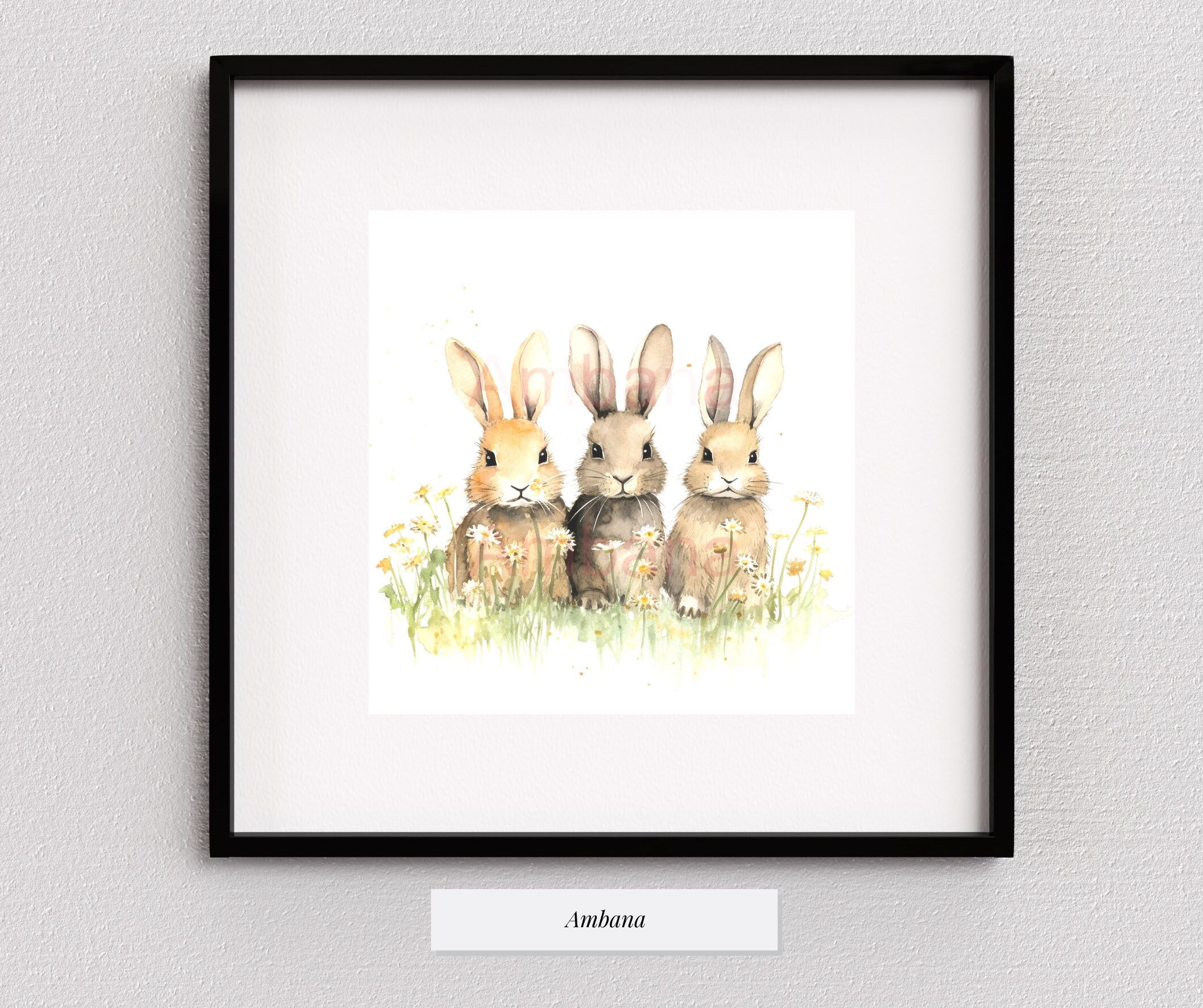 12 Images of Three Happy Bunnies - Etsy