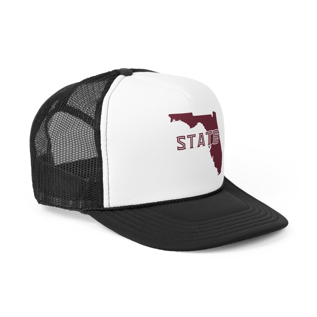 Trucker Caps FSU State Logo Hat, Florida State University Trucker Hat ...