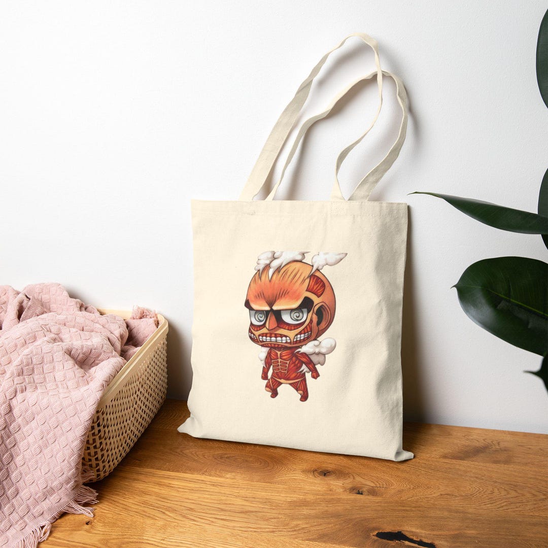 Attack on Titan Tote, Colossal Titan Tote, Anime Tote Bag, Anime Merch ...