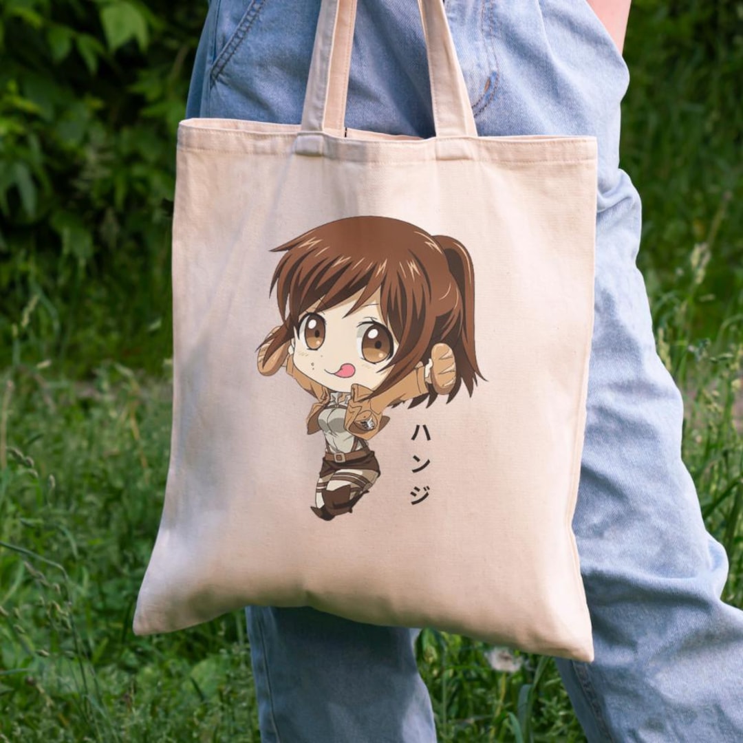 Hange Zoe Tote Bags, AOT Tote Bags, Anime Tote Bags, Anime Merch ...