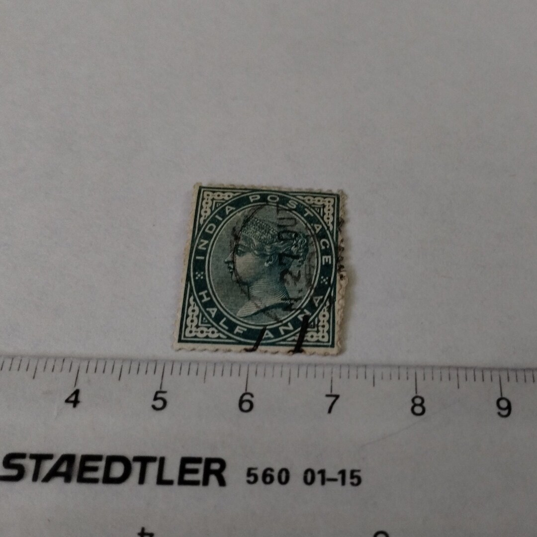 India Postage Half Anna Stamp, Late 1800 - Etsy UK