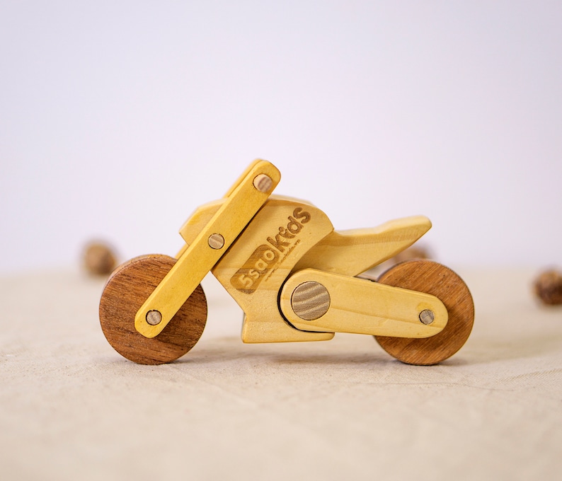 Motorcycle Kids Wooden Toy Racing Sport Bike Model Gift, Boys Room ...