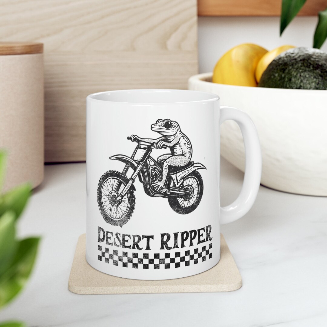 Coffee Cup Motorcycle Reptile, Coffee Mug Cyclist Animal, Gift for Him ...