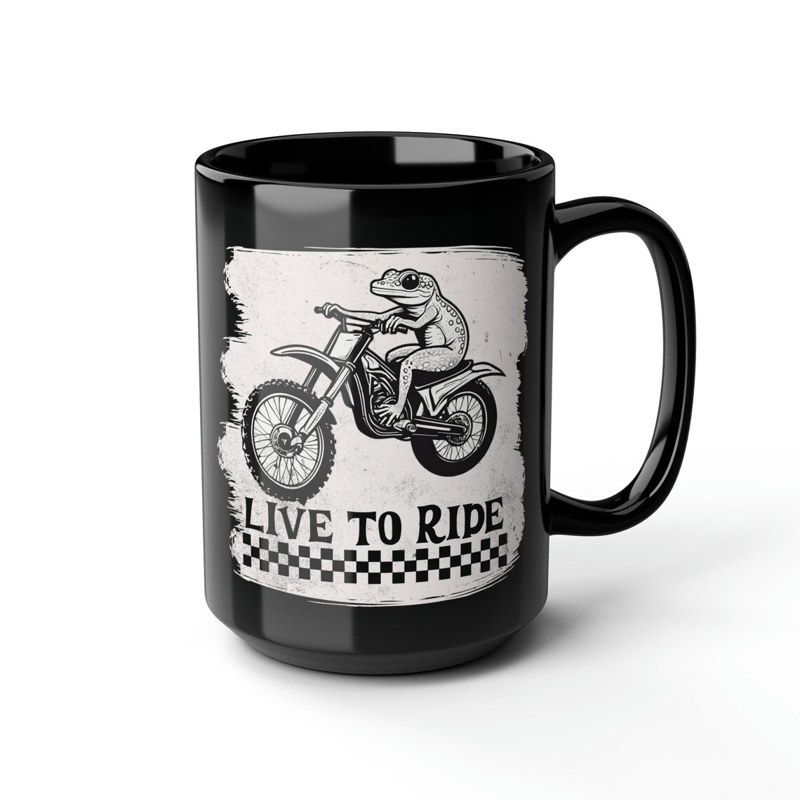 Coffee Cup Motorcycle, Coffee Mug Dirt Bike Enthusiast, Black Mug 15oz ...