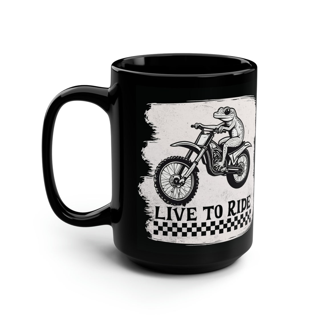 Coffee Cup Motorcycle, Coffee Mug Dirt Bike Enthusiast, Black Mug 15oz ...