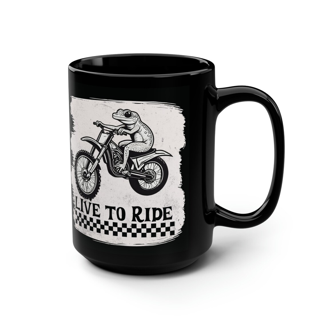 Coffee Cup Motorcycle, Coffee Mug Dirt Bike Enthusiast, Black Mug 15oz ...