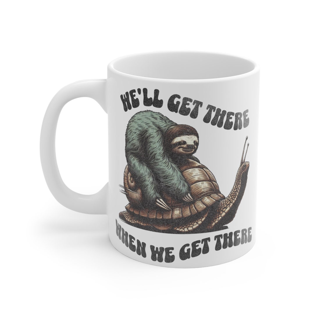 Sloth and Turtle Coffee Mug, Cute Animals Coffee Cup 11oz, Gift for Her ...